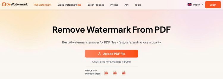 Top 05 PDF Watermark Removers To Clean Your Files in 2025 - Dewatermark ...